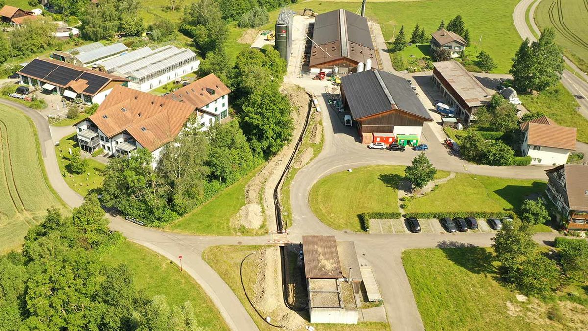 Four CALPEX PUR-KING pipe systems for the Götschihof energy network